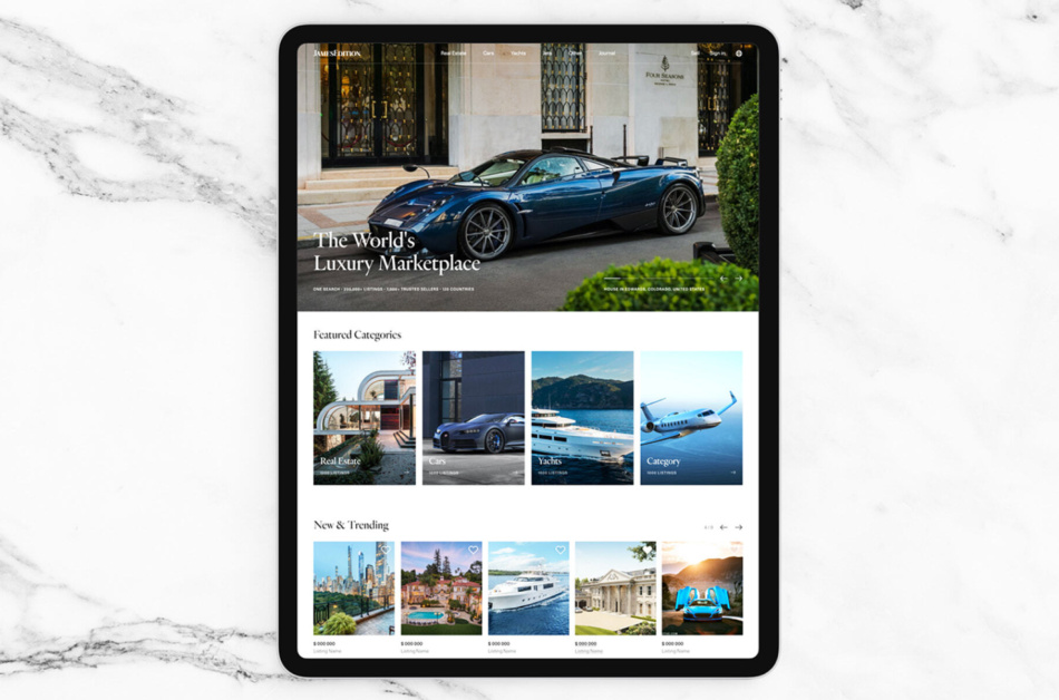 JamesEdition Rebrands: A fresh face for the future of luxury